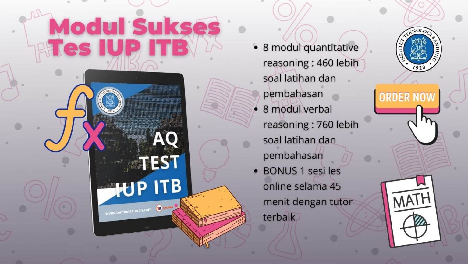eBook Soal ITB AQ Test Lengkap Pembahasan - IUP KKI